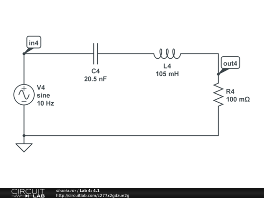 Lab 4: 4.1 - CircuitLab