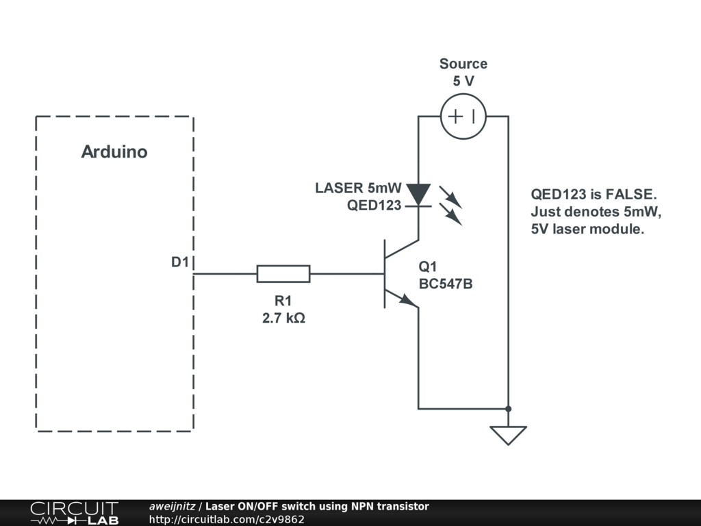 Npn Transistor Switch Circuit Diagram