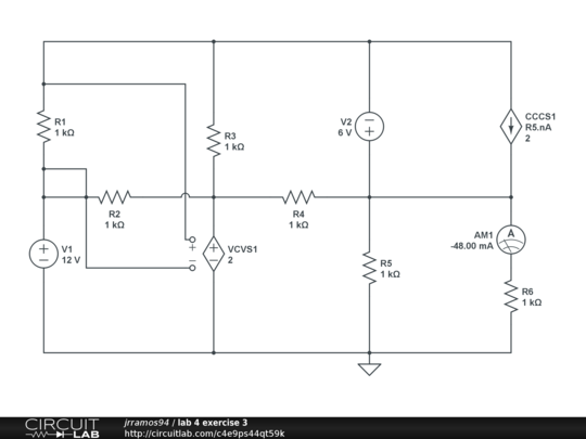 lab 4 exercise 3 - CircuitLab