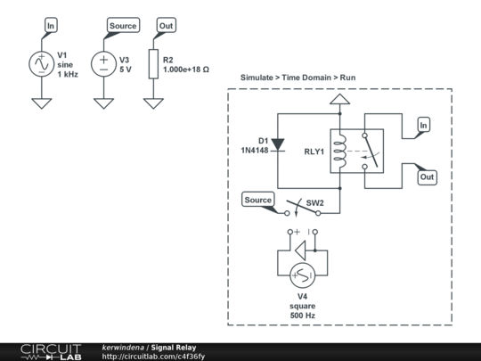 Signal Relay - CircuitLab