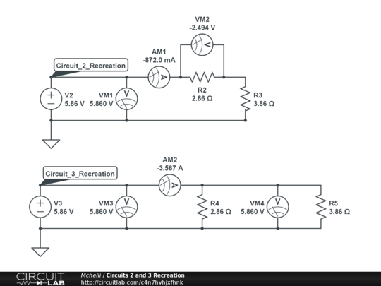 Circuits 2 and 3 Recreation - CircuitLab