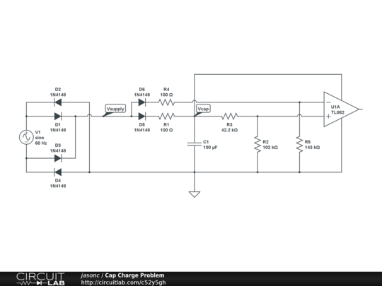 Cap Charge Problem - CircuitLab