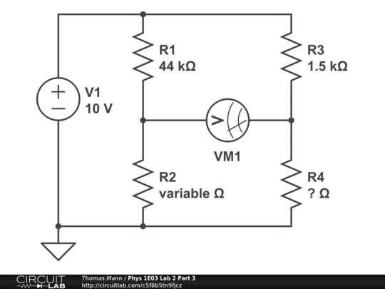 Phys 1e03 Lab 2 Part 3 Circuitlab