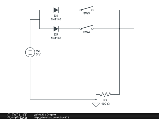Or gate - CircuitLab