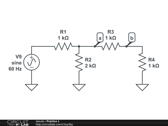 Práctica 1 - CircuitLab