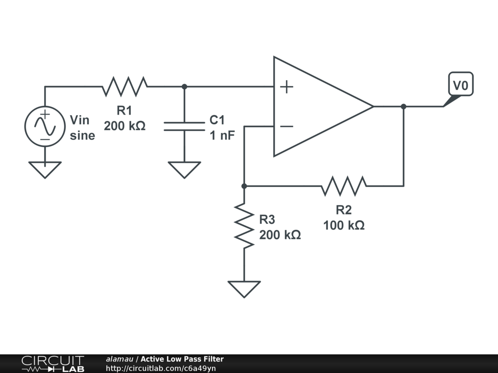 Active Low Pass Filter Circuit Diagram Circuit Diagram