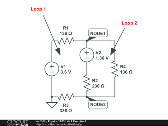 Physics 1e03 Lab 2 Exercise 1 Circuitlab