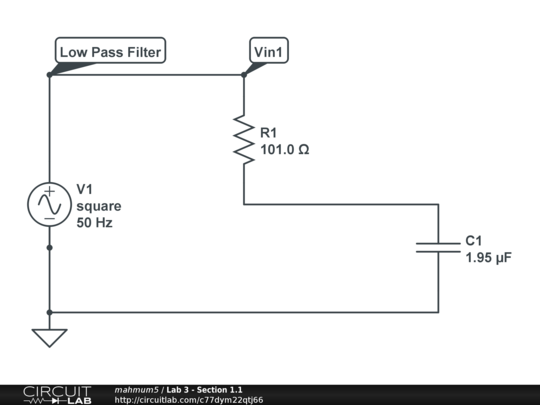 Lab 3 - Section 1.1 - CircuitLab
