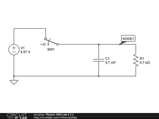 Physics 1E03 Lab 4 2.1 - CircuitLab