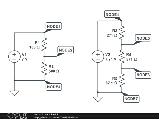 Lab 1 Part 2 - CircuitLab