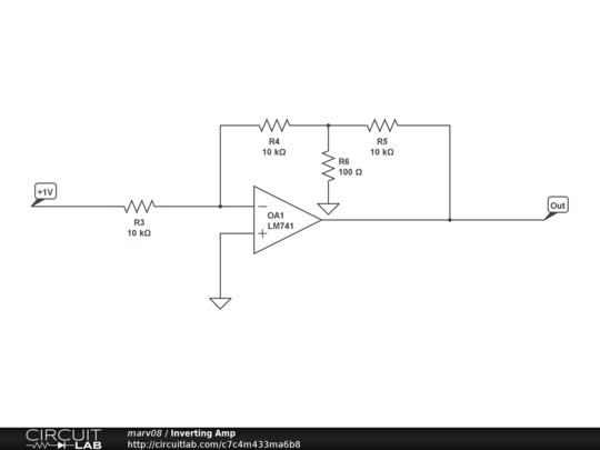 Inverting Amp - CircuitLab