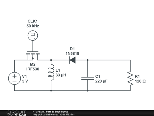 Part E: Buck-Boost - CircuitLab