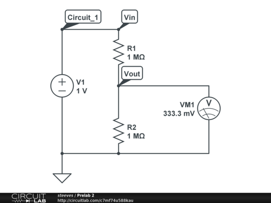 Prelab 2 - CircuitLab