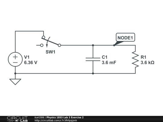 Physics 1e03 Lab 3 Exercise 2 Circuitlab