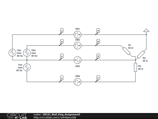 EE231_Niall_King_Assignment3 - CircuitLab