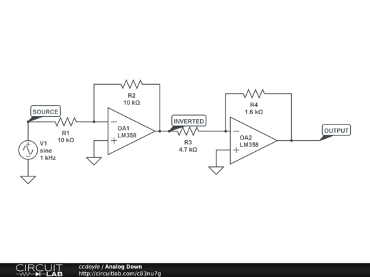 Analog Down - CircuitLab