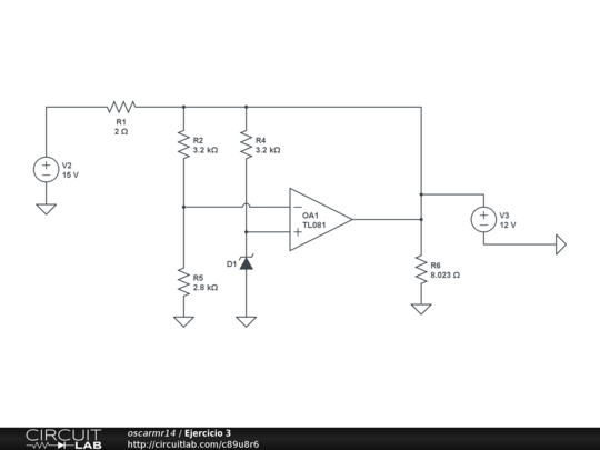 Ejercicio 3 - CircuitLab