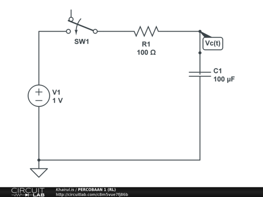 PERCOBAAN 1 (RL) - CircuitLab