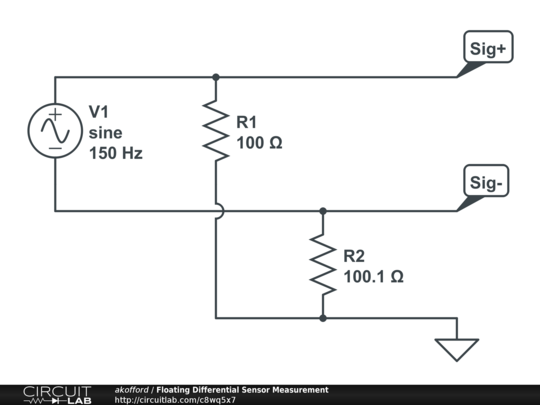 Floating Differential Sensor Measurement - CircuitLab