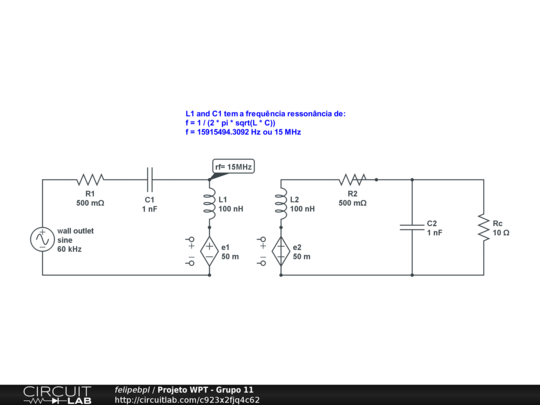 Projeto WPT - Grupo 11 - CircuitLab