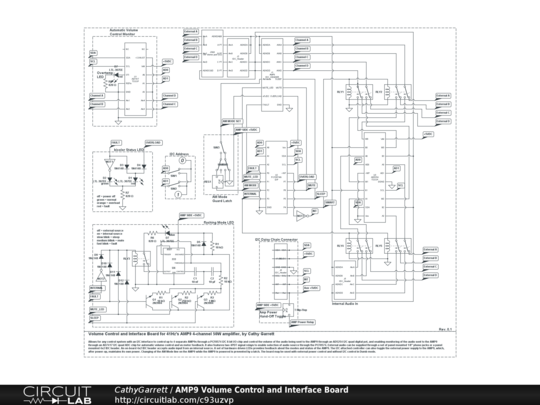 AMP9 Volume Control and Interface Board - CircuitLab
