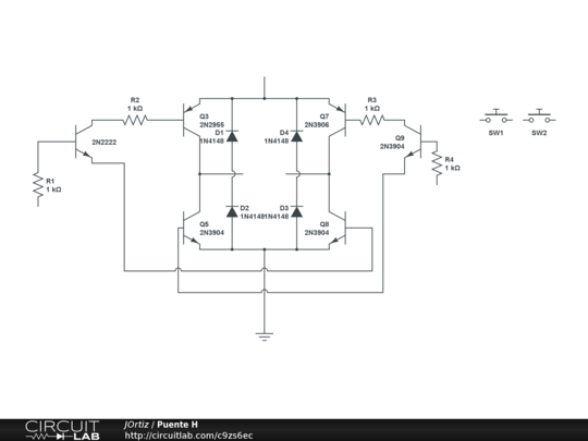 Puente H - CircuitLab