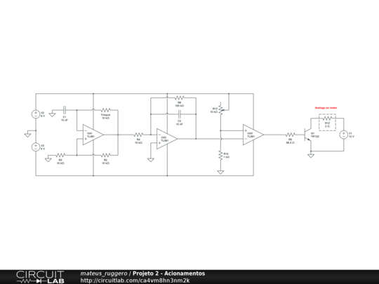 Projeto 2 - Acionamentos - CircuitLab