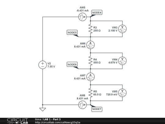 LAB 1 - Part 3 - CircuitLab