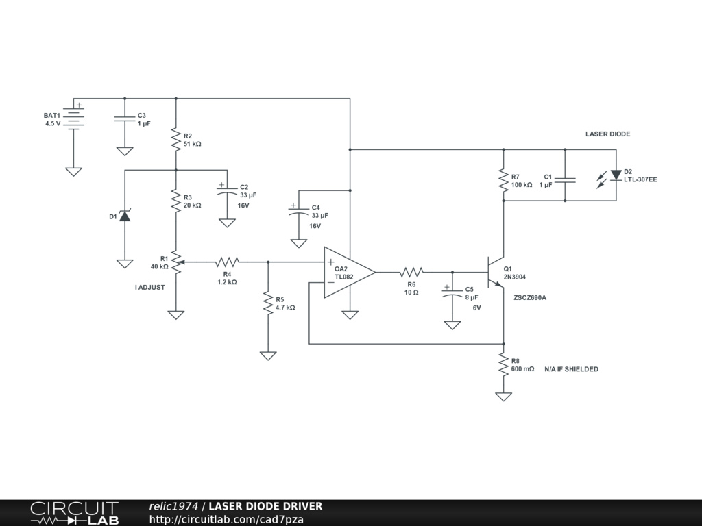Schematic Laser Diode Driver