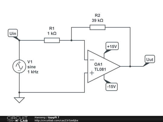 Lab2: Uppgift 7 - CircuitLab