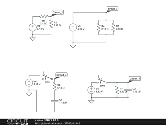 PHY LAB 0 - CircuitLab