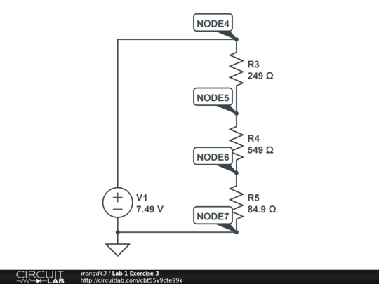 Lab 1 Exercise 3 - CircuitLab