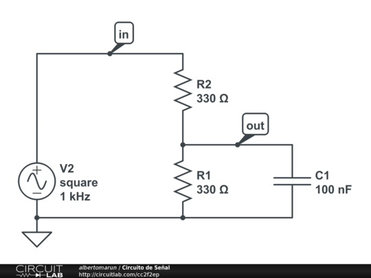 Circuito de Señal - CircuitLab