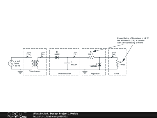 Design Project 1 Prelab - CircuitLab
