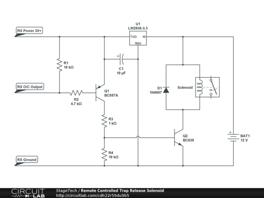 Remote Controlled Trap Release Solenoid - CircuitLab