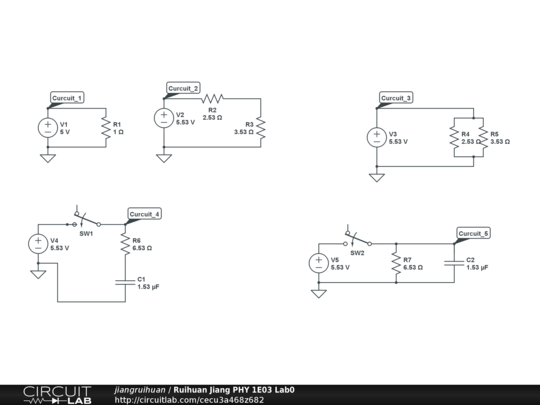 Ruihuan Jiang PHY 1E03 Lab0 - CircuitLab