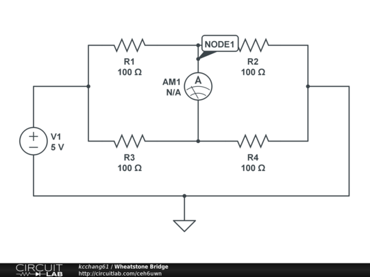 Wheatstone Bridge - CircuitLab