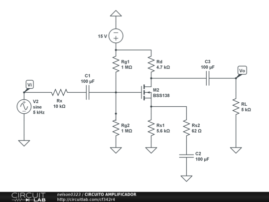 CIRCUITO AMPLIFICADOR - CircuitLab