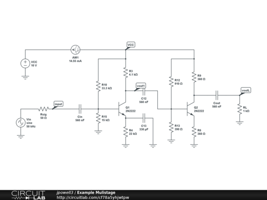 Example Mulistage - CircuitLab