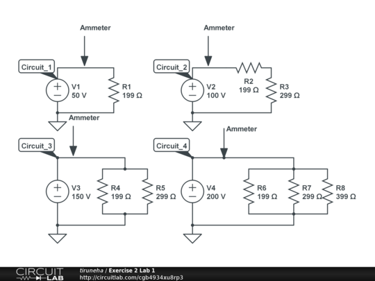 Exercise 2 Lab 1 - CircuitLab