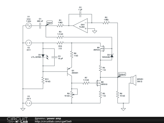 power amp - CircuitLab