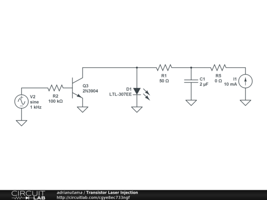 Transistor Laser Injection - CircuitLab