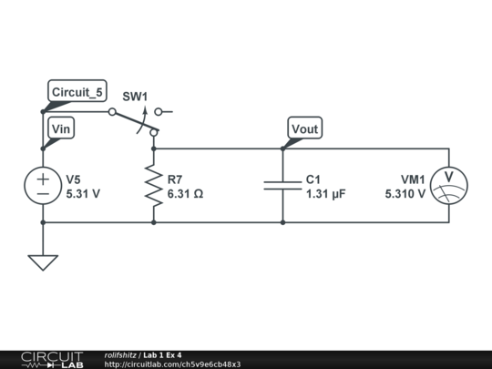 Lab 1 Ex 4 - CircuitLab