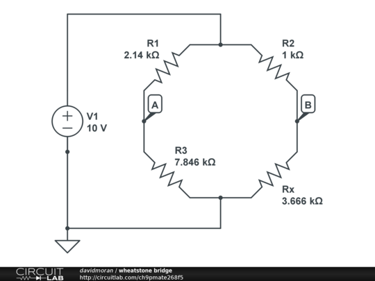 wheatstone bridge - CircuitLab