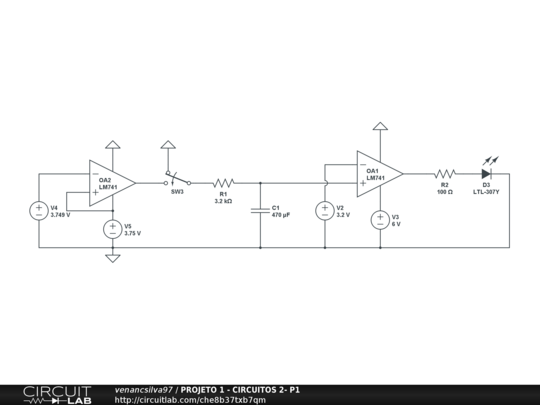 PROJETO 1 - CIRCUITOS 2- P1 - CircuitLab