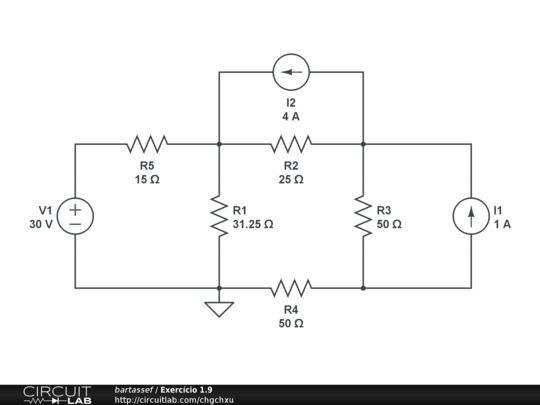Exercício 1.9 - CircuitLab