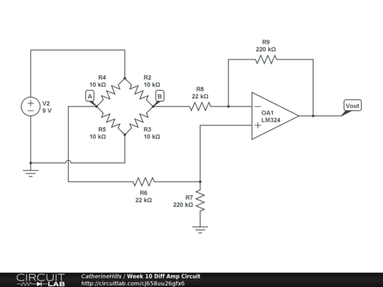 Week 10 Diff Amp Circuit - CircuitLab