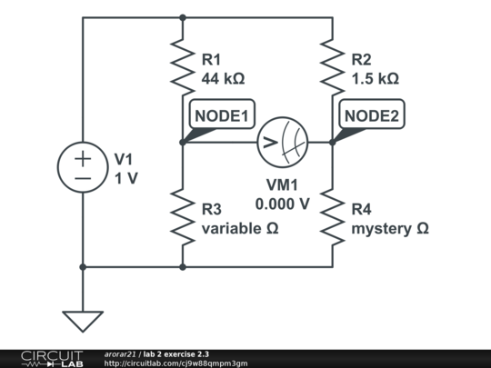 lab 2 exercise 2.3 - CircuitLab