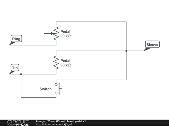 Zoom G3 switch and pedal v1 - CircuitLab