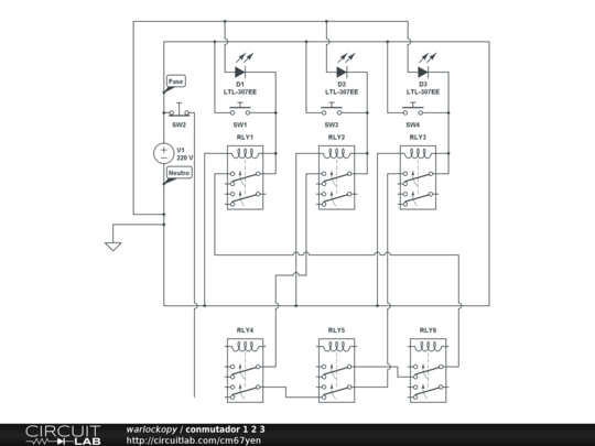 conmutador 1 2 3 - CircuitLab